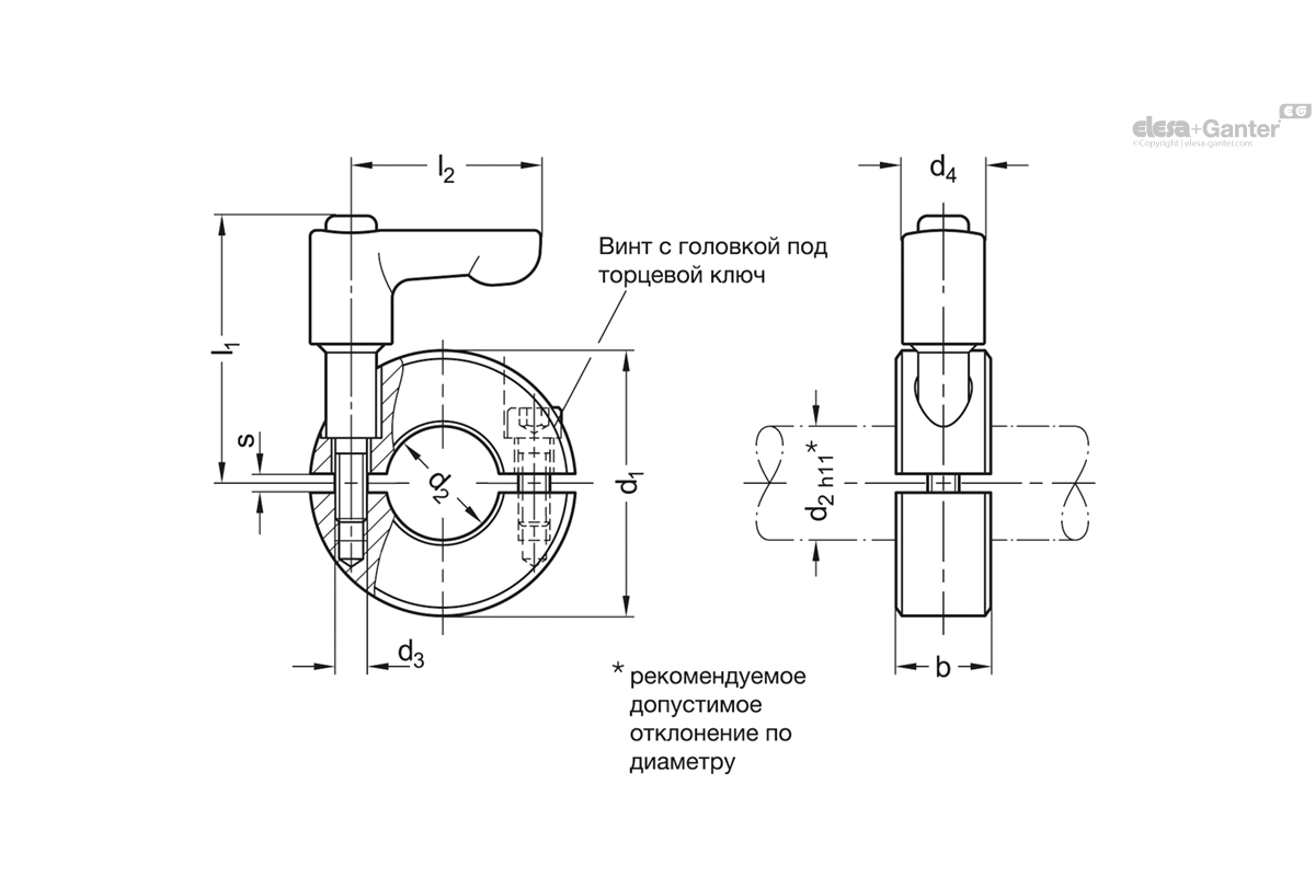 GN 707.4-16-B4-ST Установочное кольцо купить в Минске